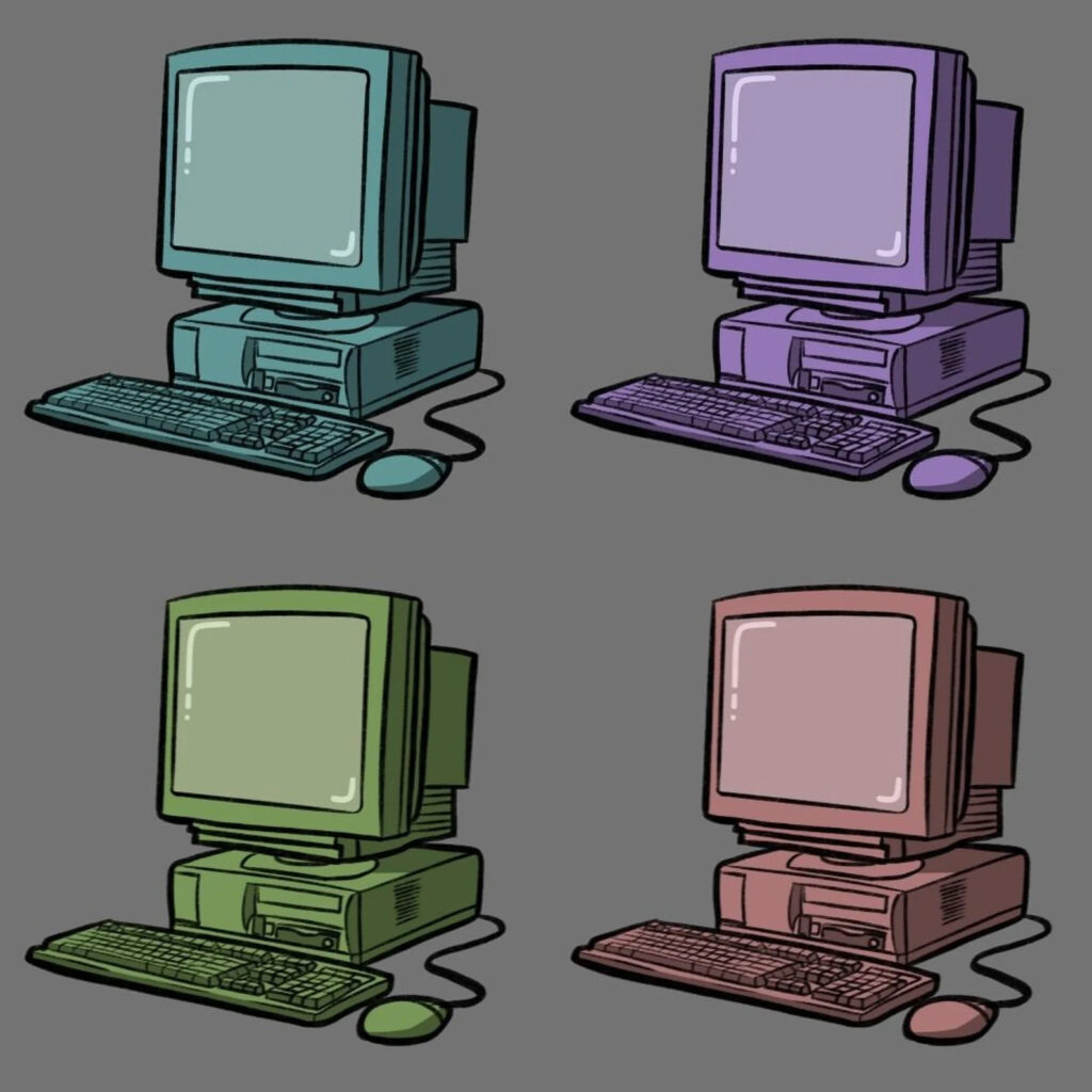 48 Elements Gadgets, Devices, Computer, Technology, Colored Clip Art ...