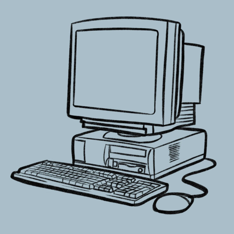 Gadgets, Devices, Computer, Technology, Hand Drawn Line Art – MasterBundles
