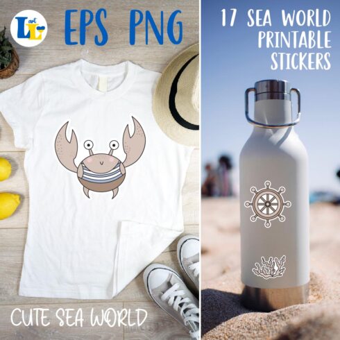 Sea World Summer Digital Printable Stickers - MasterBundles