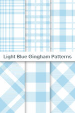 Light Blue Gingham Patterns | Master Bundles