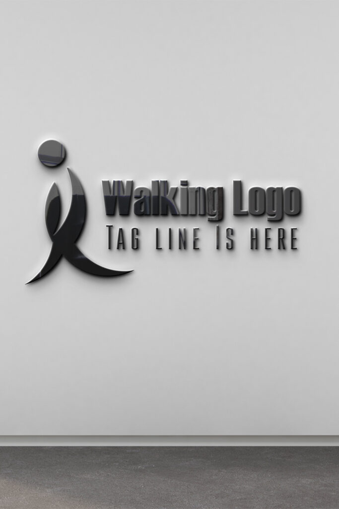Walking Logo - MasterBundles