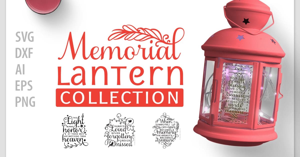 Memorial Lantern Collection | SVG Cut File Bundle – MasterBundles