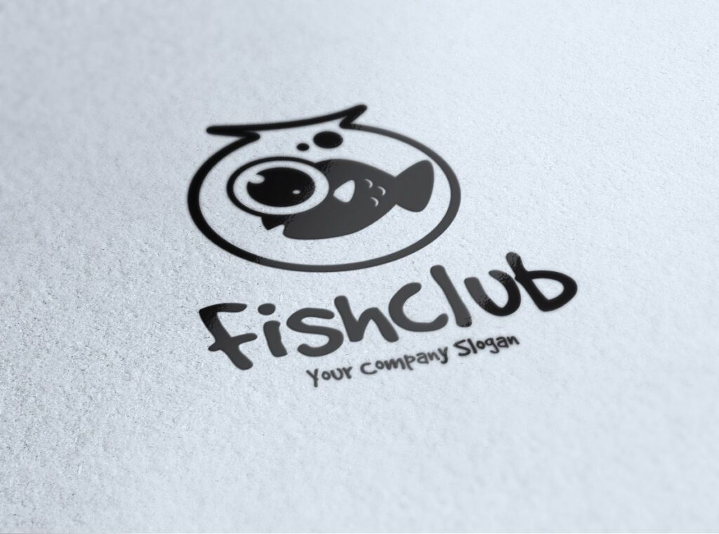 Fish Club Logo Template – MasterBundles