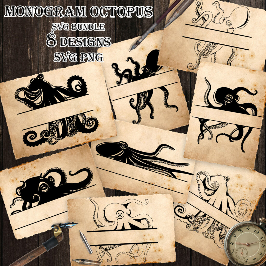 Octopus SVG Bundle – MasterBundles