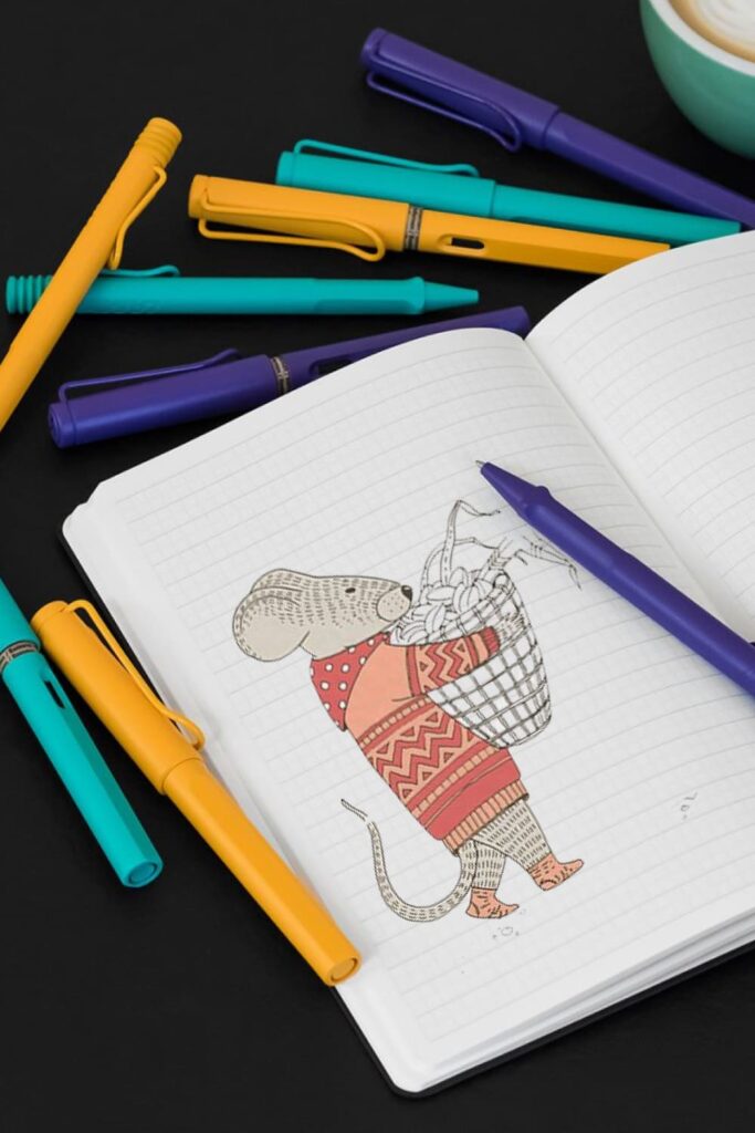 Mouse Time. 15 Mice for Cards – MasterBundles