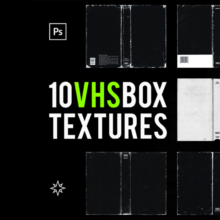 VHS Cassette Box Paper Textures - MasterBundles