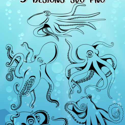 5 Octopus Head SVG Designs | Master Bundles