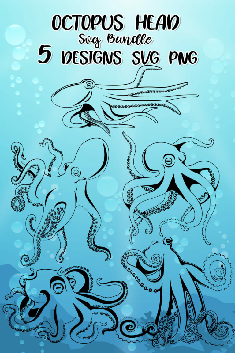 5 Octopus Head SVG Designs – MasterBundles