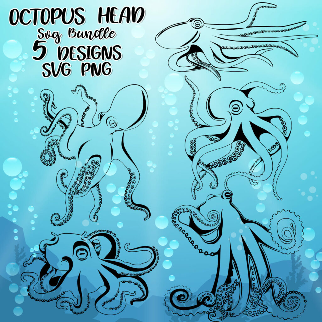 Octopus SVG Bundle – MasterBundles