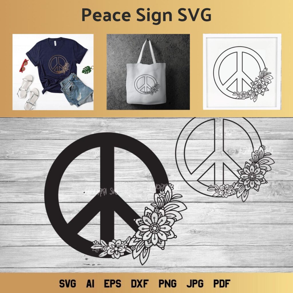 Peace Sign SVG Bundle – MasterBundles