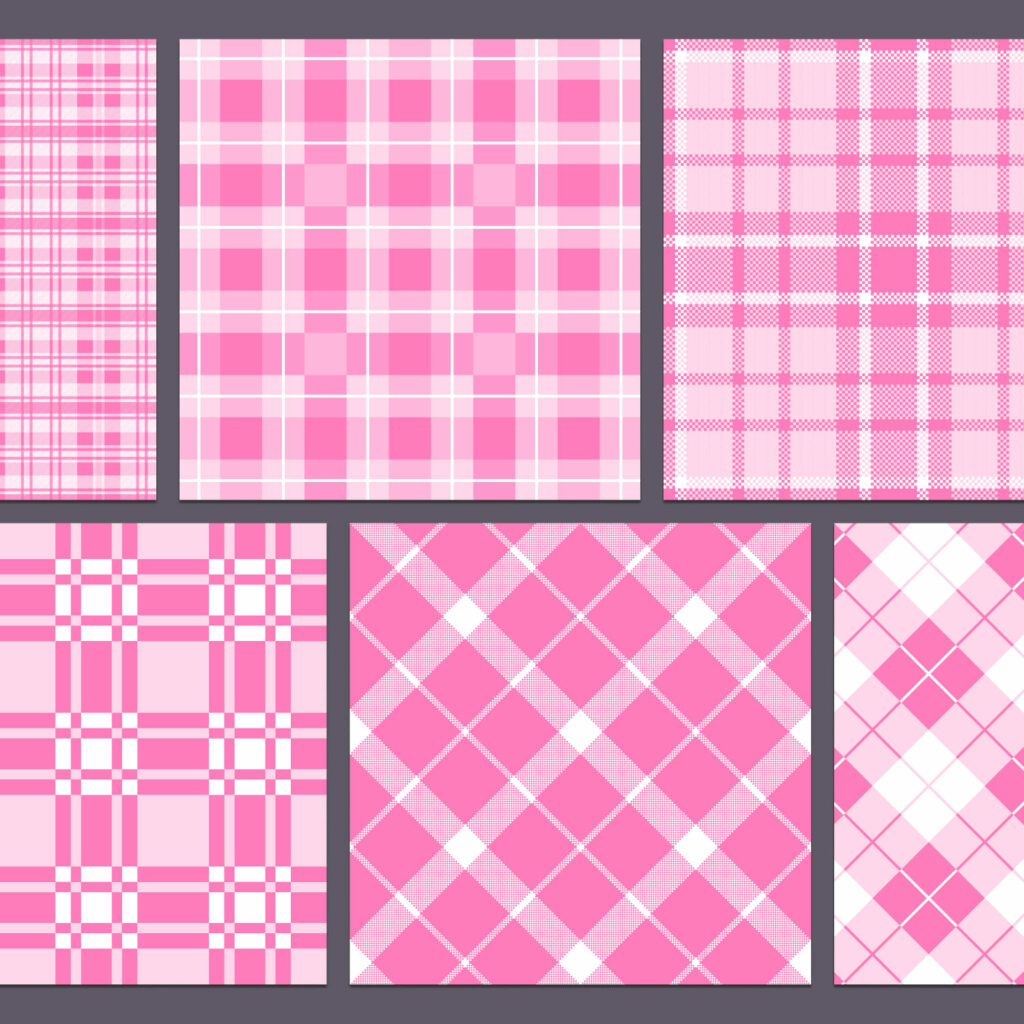 Pink Gingham Patterns V1 – MasterBundles