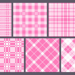Pink Gingham Patterns V1 – MasterBundles