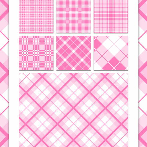Pink Gingham Patterns V1 | Master Bundles