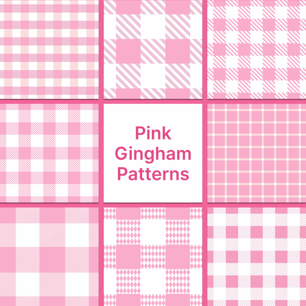Pink Gingham Patterns V2 – MasterBundles