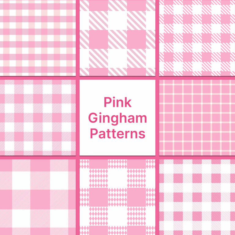 Pink Gingham Patterns V2 – MasterBundles