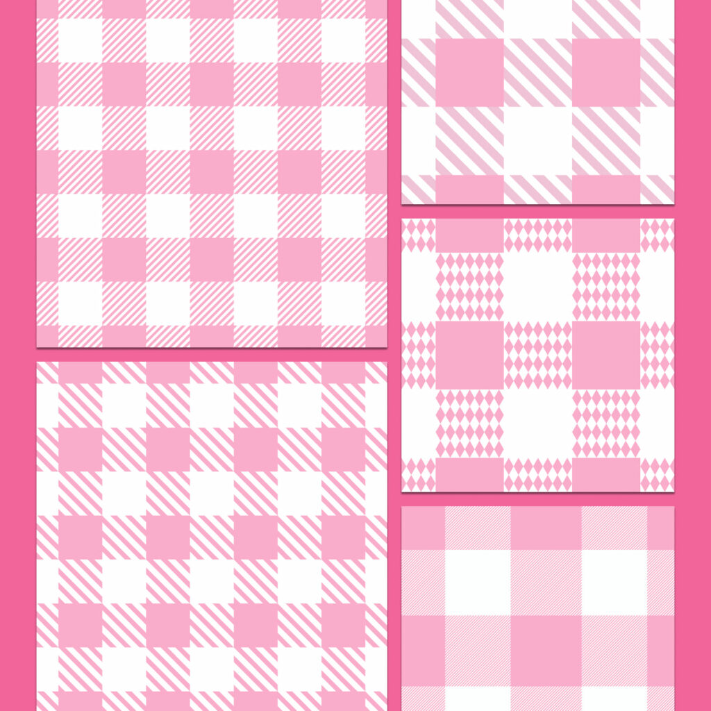 Pink Gingham Patterns V2 – MasterBundles