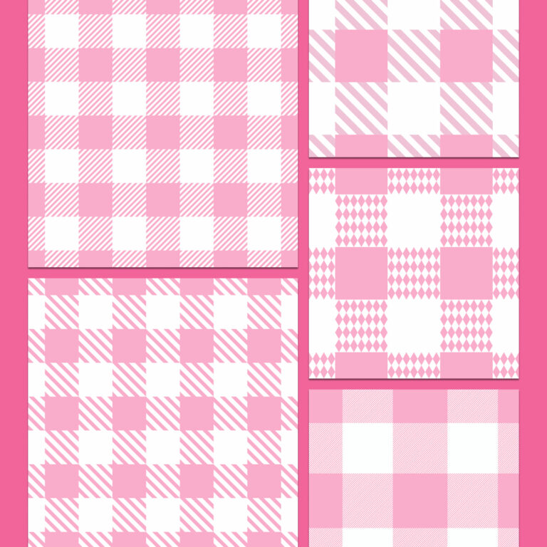 Pink Gingham Patterns V2 – MasterBundles