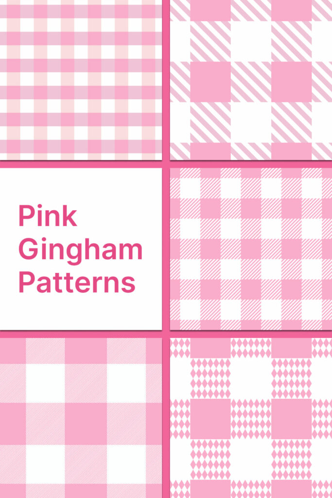 Pink Gingham Patterns V2 – MasterBundles