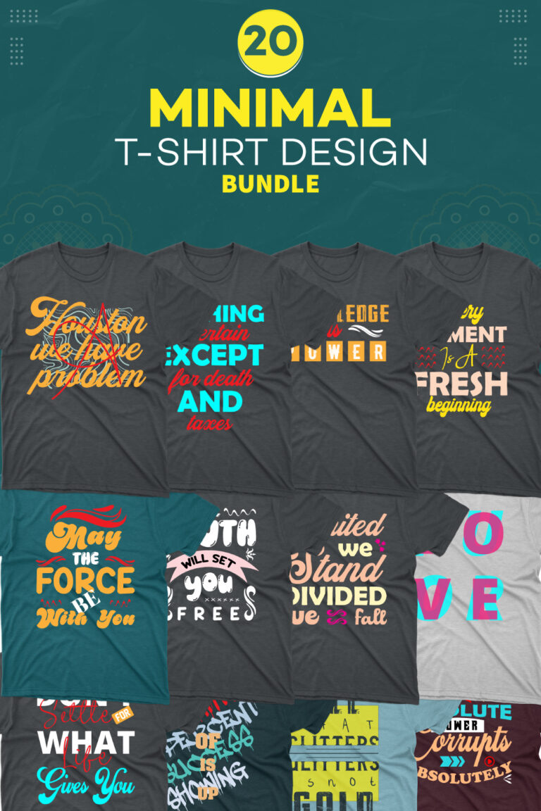 20+ Custom Typography T-Shirt Design Bundles - Only $5 - MasterBundles