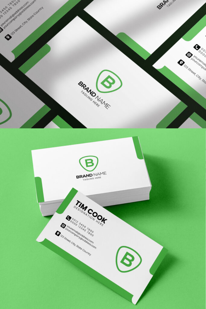 Minimal Business Card Design Template - MasterBundles