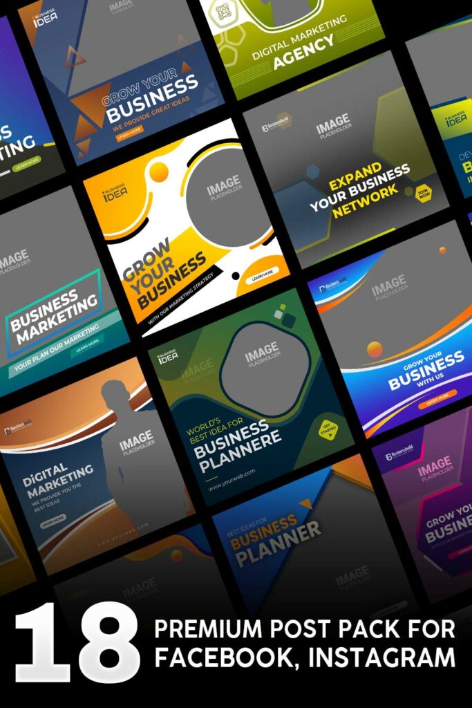 18 Premium Post Designs For Facebook, Instagram-only 8& - MasterBundles