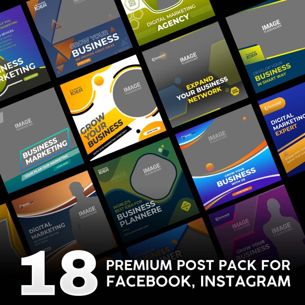 18 Premium Post Designs For Facebook, Instagram-only 8& - MasterBundles