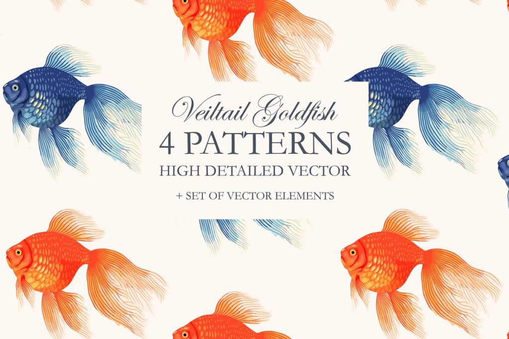 Patterns with Goldfish – MasterBundles