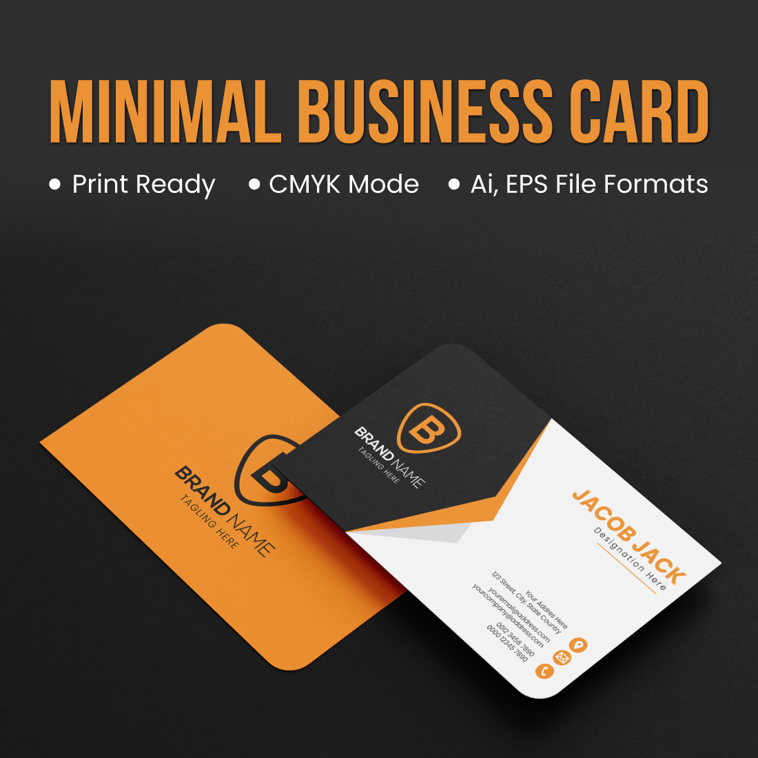 Minimal Business Card Design | MasterBundles