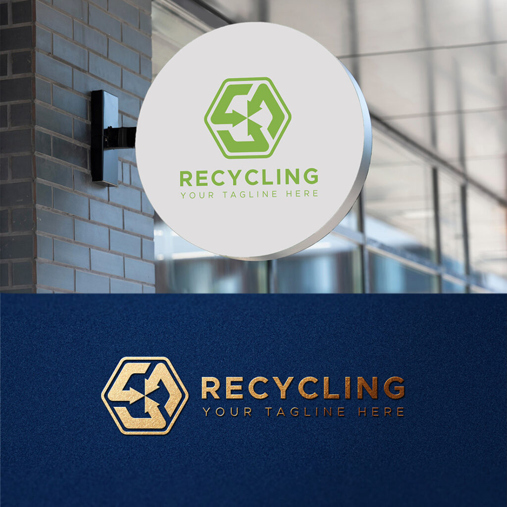 Recycling Logo - MasterBundles