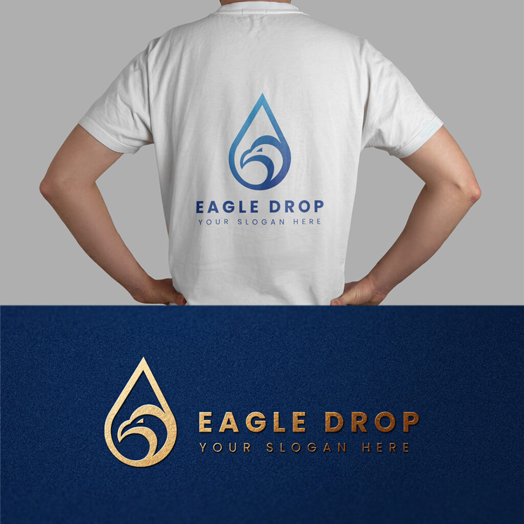Eagle Drop Logo - MasterBundles