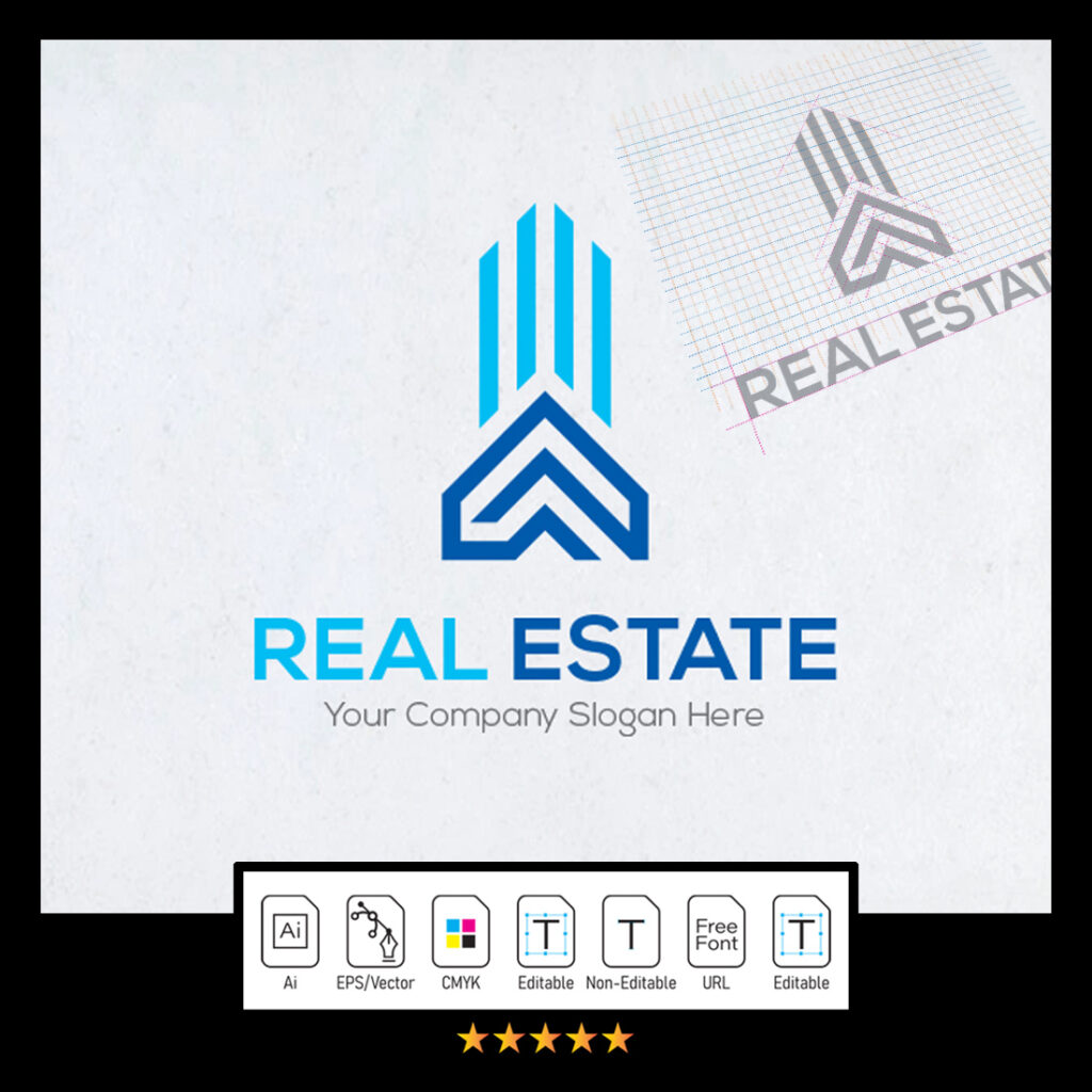 Real Estate Logo Design Template - MasterBundles