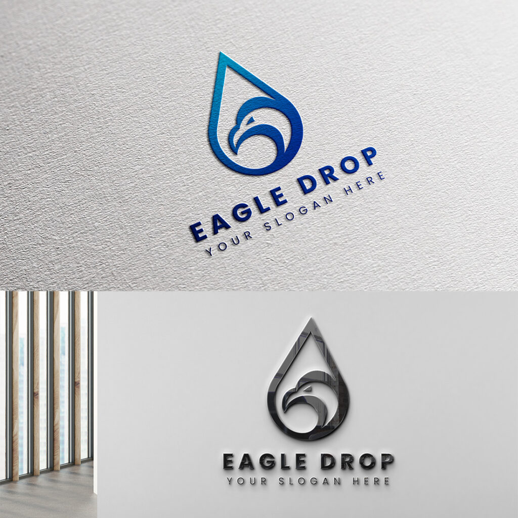 Eagle Drop Logo - MasterBundles