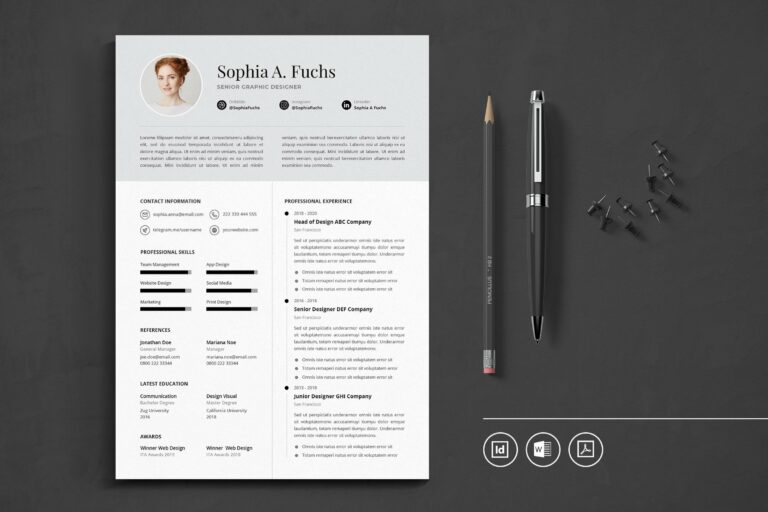 Big Bundle Professional CV Resume – MasterBundles