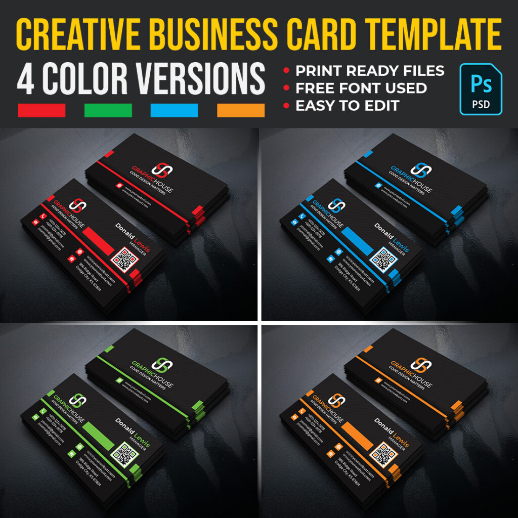 Creative Business Card Template | MasterBundles