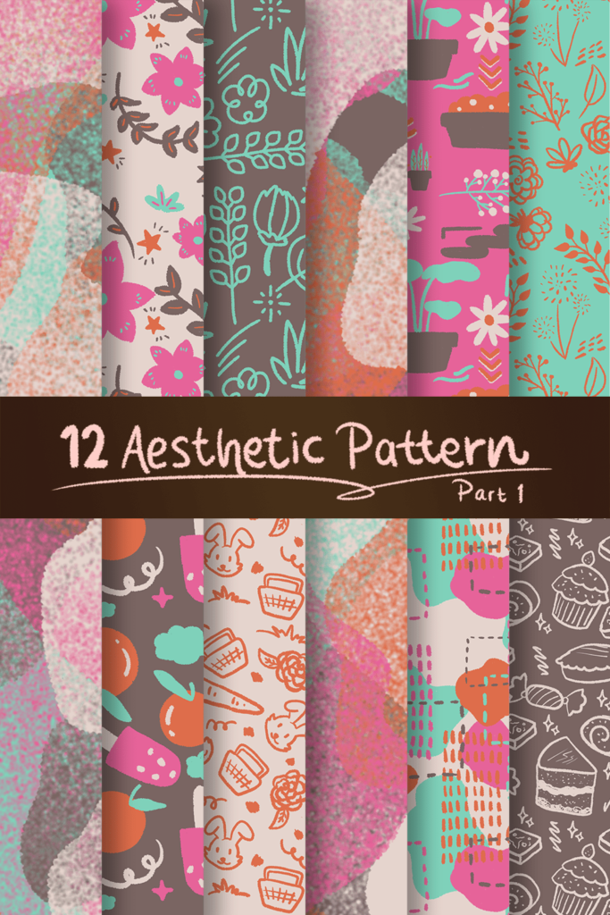 Aesthetic Colorful Pattern 1 - MasterBundles