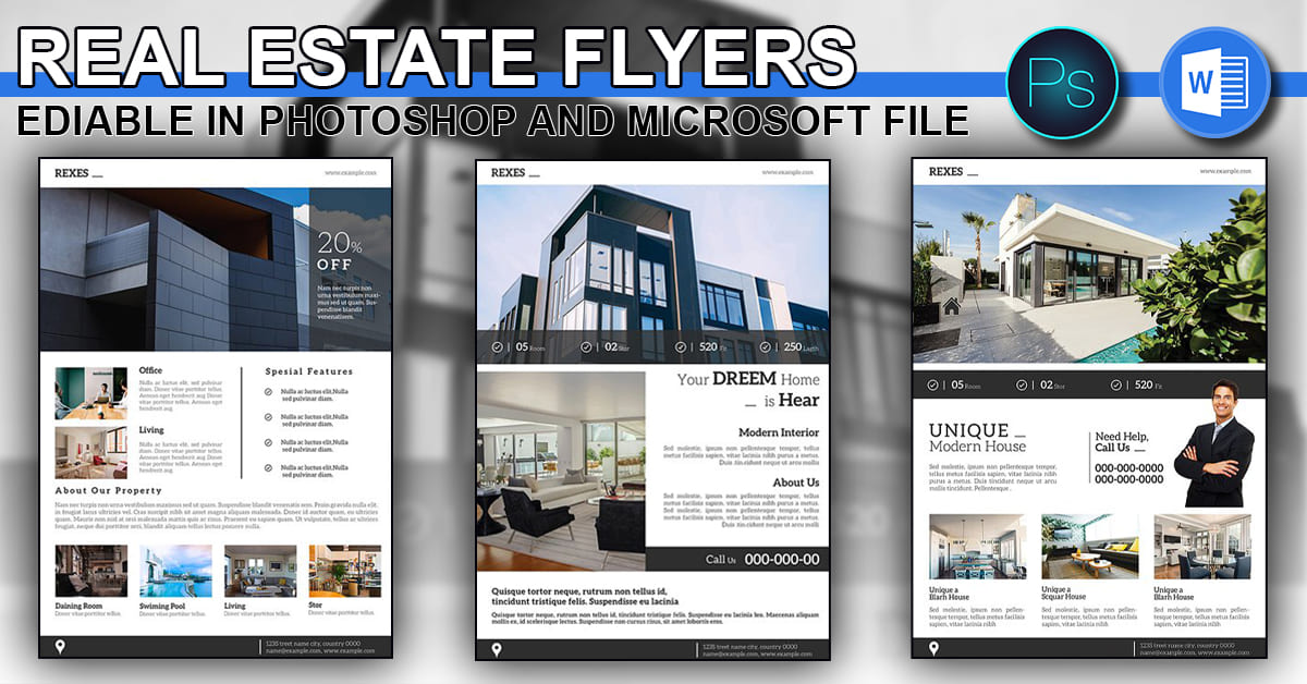 Real Estate Flyer – MasterBundles