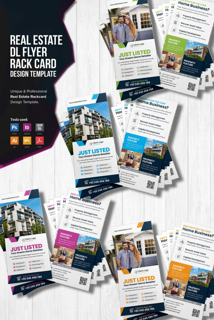 Real Estate Rack Card DL Flyer – MasterBundles