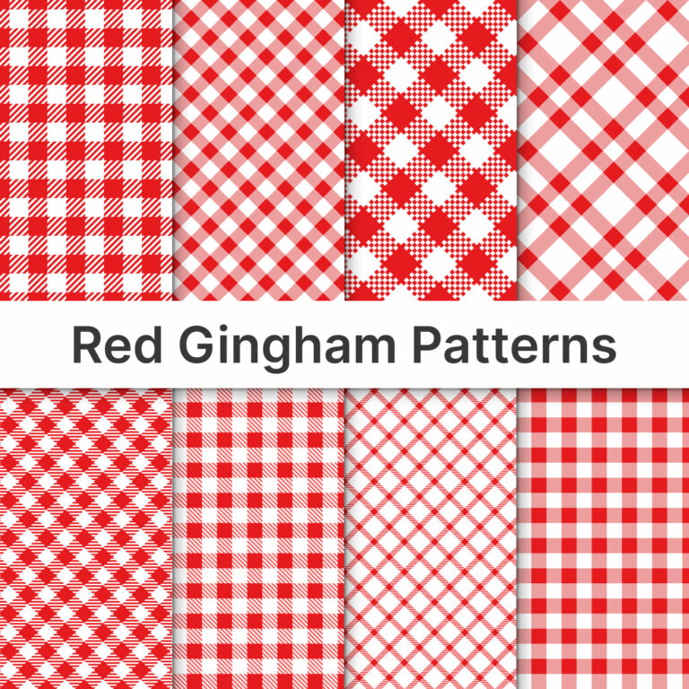 Red Gingham Patterns V1 – MasterBundles
