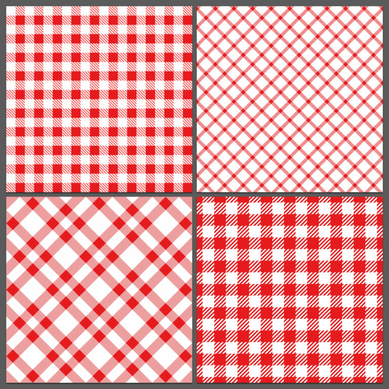 Red Gingham Patterns V1 – MasterBundles