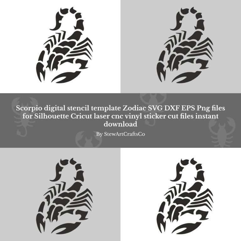 Scorpio Digital Stencil Template – MasterBundles
