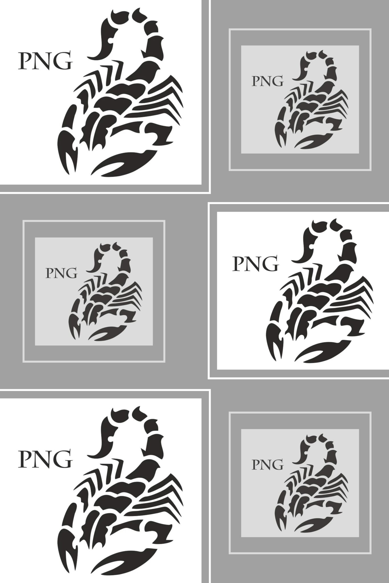 Scorpio Digital Stencil Template – MasterBundles