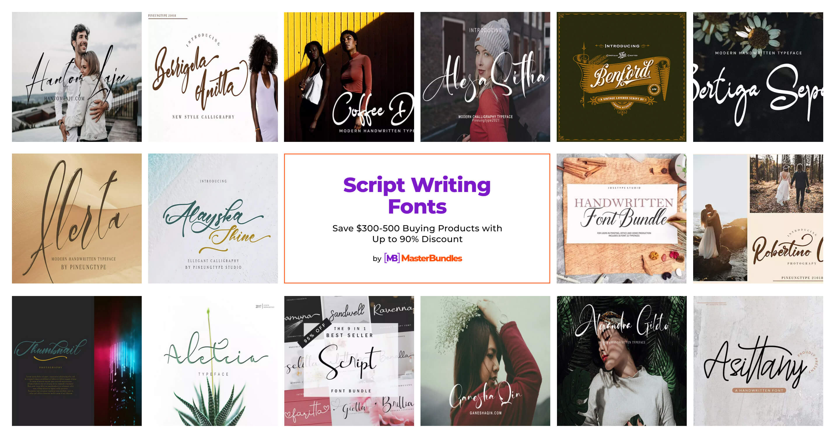 118+ Script Writing Fonts 2025 - MasterBundles