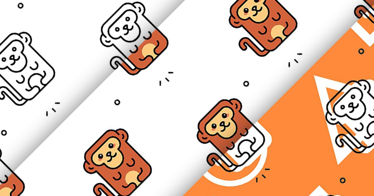 Seamless Pattern with Monkeys – MasterBundles
