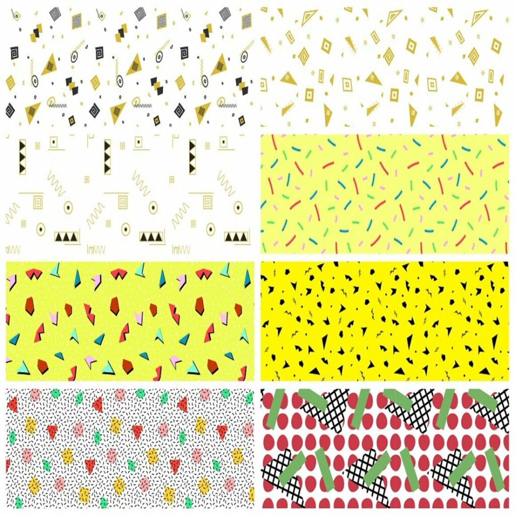 Seamless Vibrant Trendy Patterns. – MasterBundles