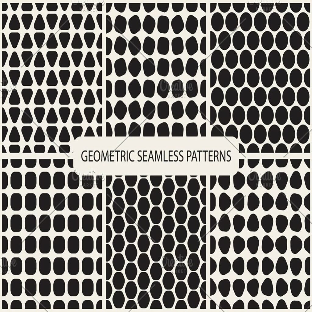 Seamless Geometric Patterns 3 Colors – MasterBundles
