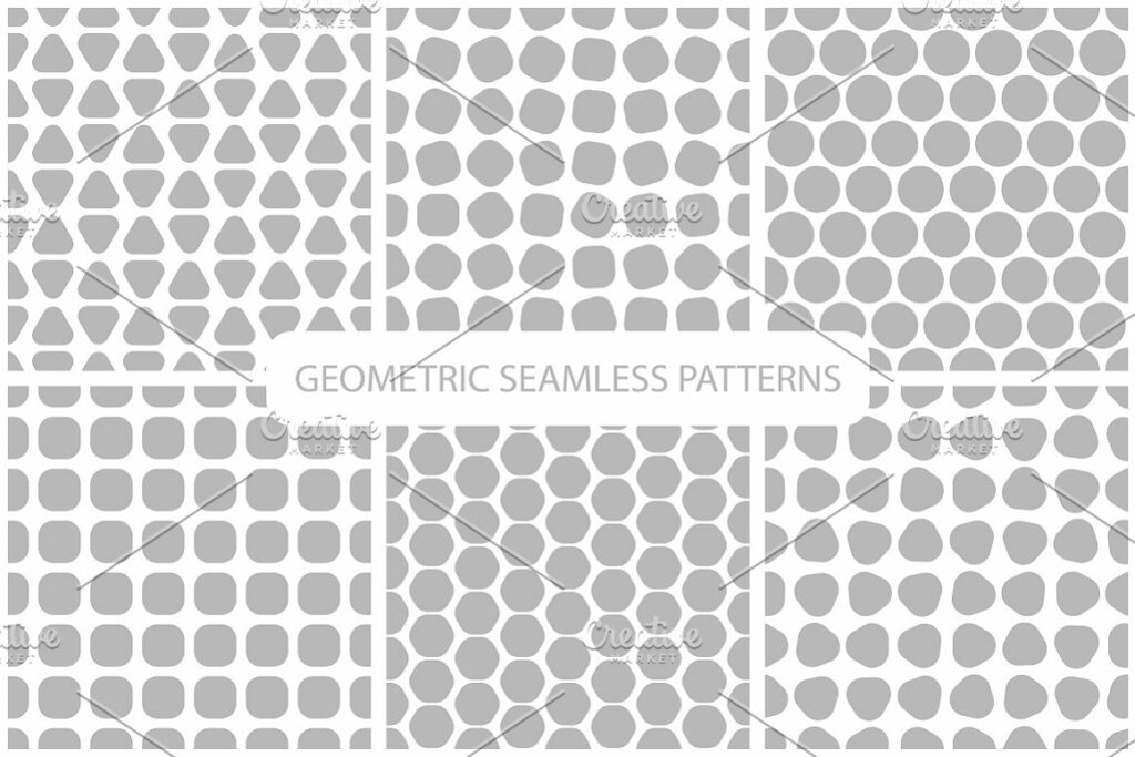 Seamless Geometric Patterns 3 Colors – MasterBundles