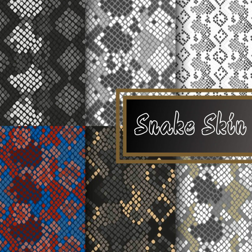 Snake Skin Seamless Pattern Set – MasterBundles