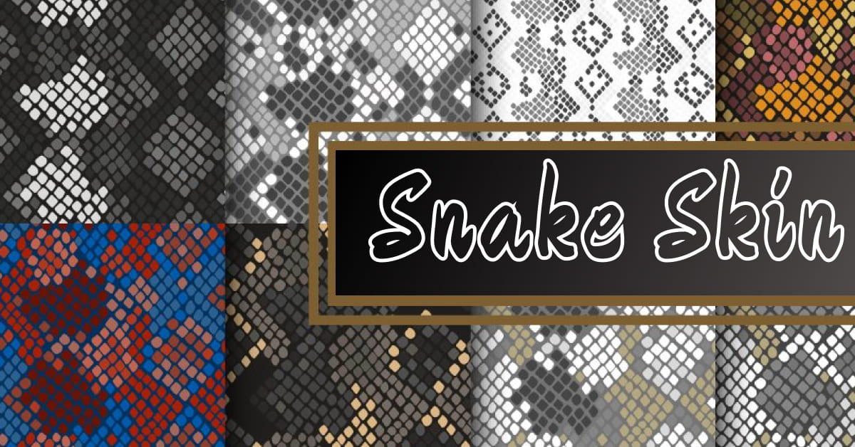 Snake Skin Seamless Pattern Set – MasterBundles