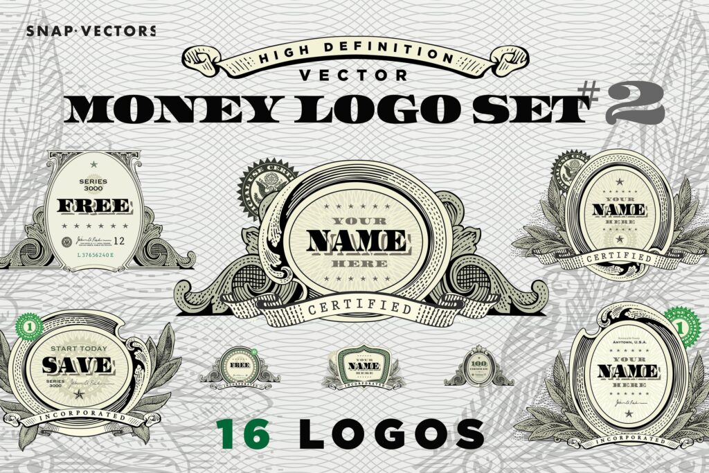 Vector Money Logo Set #2 – MasterBundles