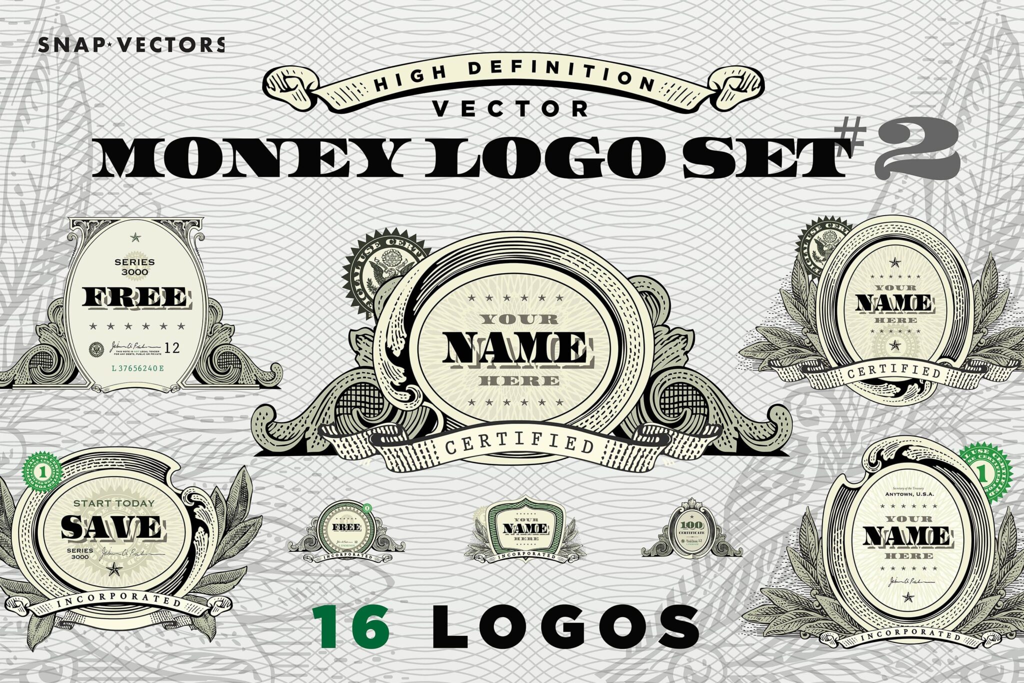 Vector Money Logo Set #2 – MasterBundles